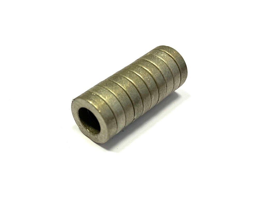 Магнит 10х6х2.5 мм, самарий-кобальт, кольцо - 10 штук