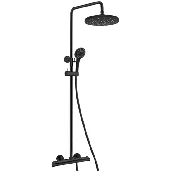 Душевая система Kaiser® KAISER Cezar 06177-2, для душ/кабины, с термостатом, Black