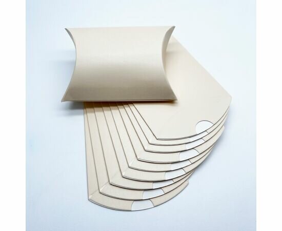 Коробка Подушка 8.5х2.5х6.5 см, 20 шт, бежевый