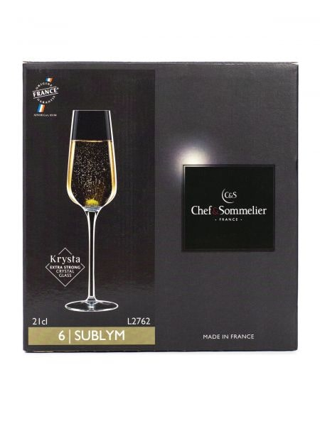 Набор бокалов для шампанского Chef&Sommelier Sumlym, 210мл х 6шт