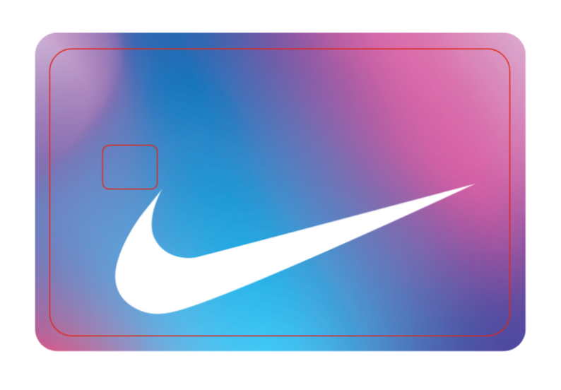 Наклейка на банковскую карту, стикер на карту, маленький чип, мемы, приколы, комиксы, стильная наклейка мемы, Найк, Nike