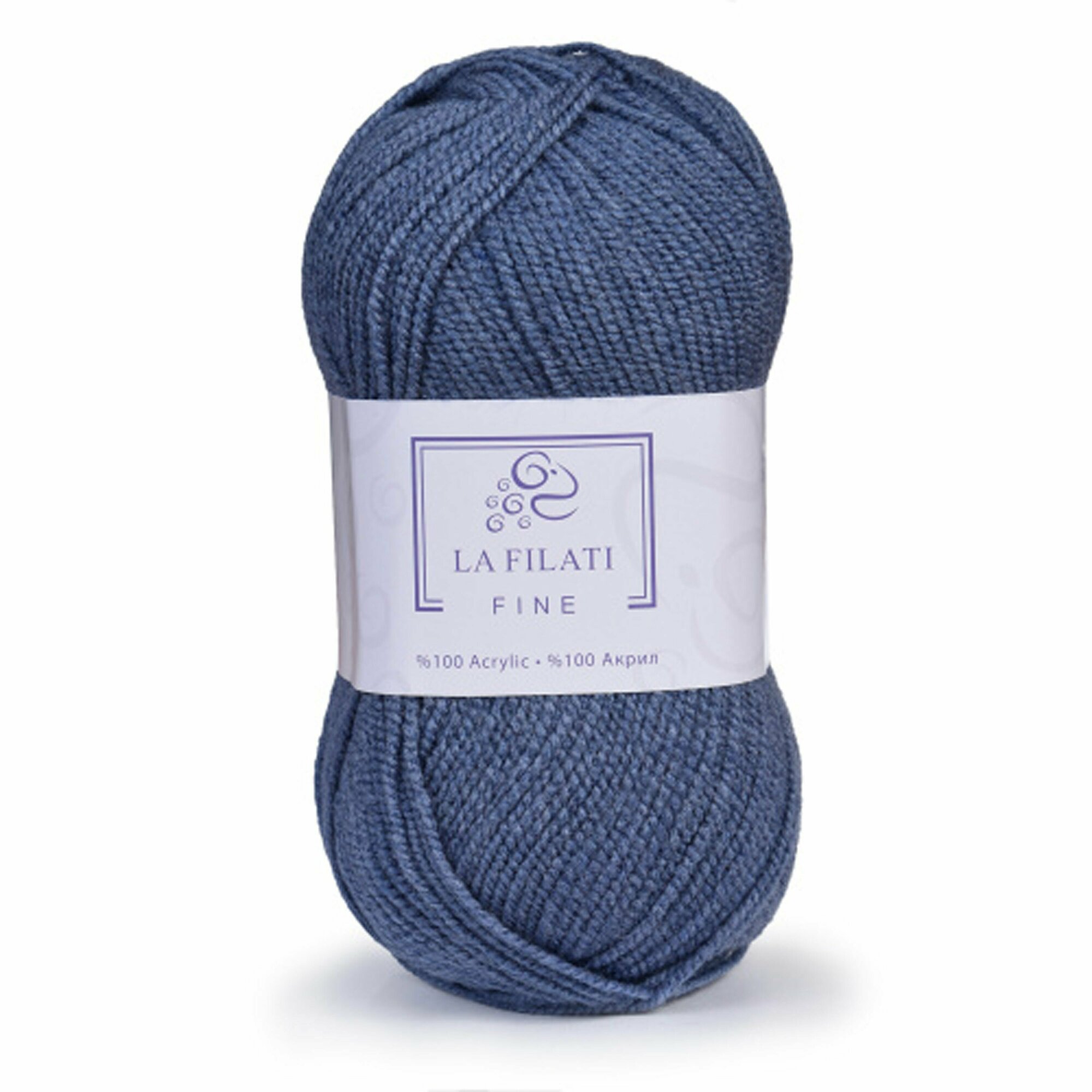 5 Мотков Пряжа LA FILATI FINE 100гр, 280м, 100% акрил, цвет 222