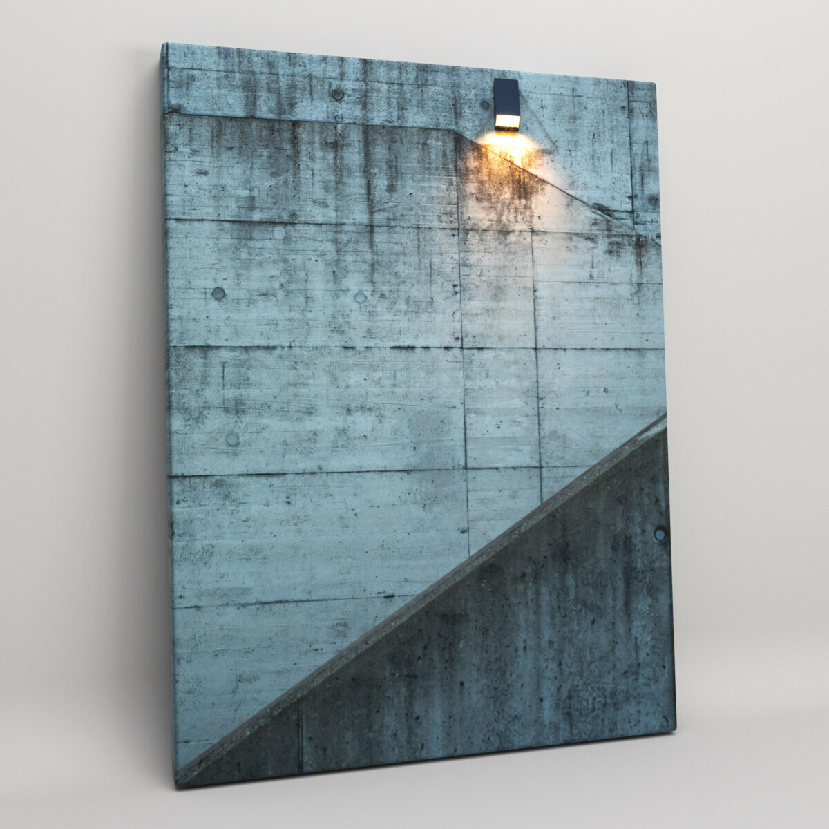 Картина на холсте (интерьерный постер) "Лестница" архитектура, с деревянным подрамником, размер 30x40 см