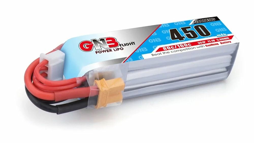 Аккумуляторная батарея GNB LiPo 450 мАч 3S 80C XT30