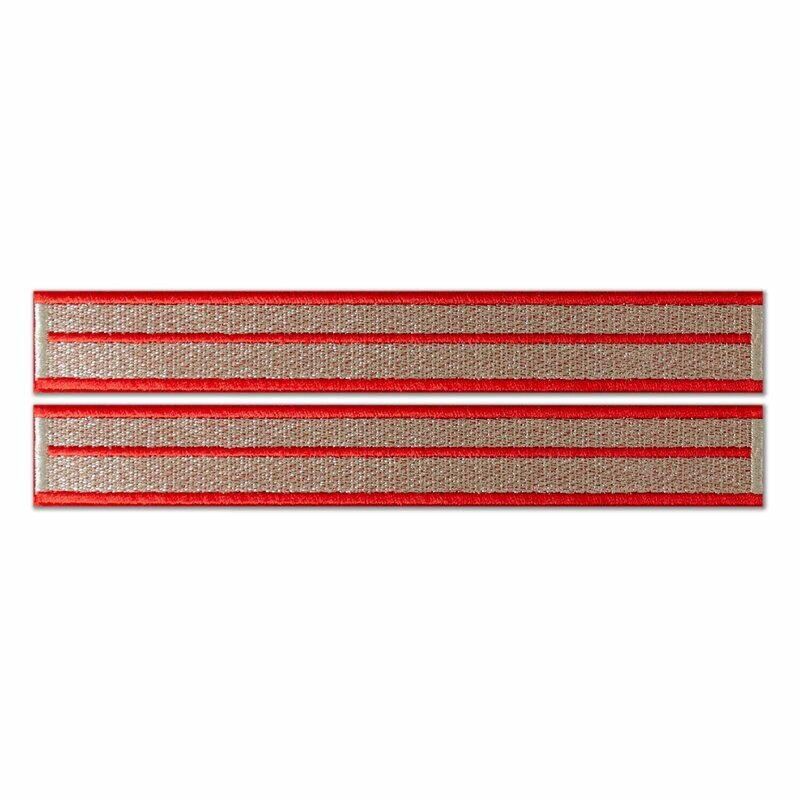 Галуны РЖД на пиджак средняя категория металлизированные. Без липучки. Размер 200x24 мм по вышивке.