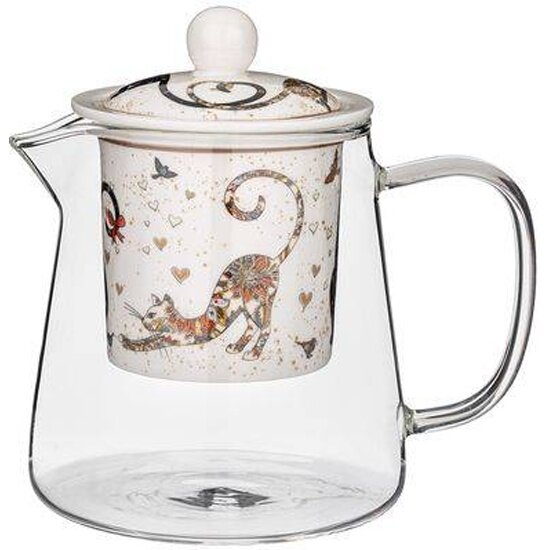 Чайник Lefard "Парижские Коты" с ситом, 400 мл.