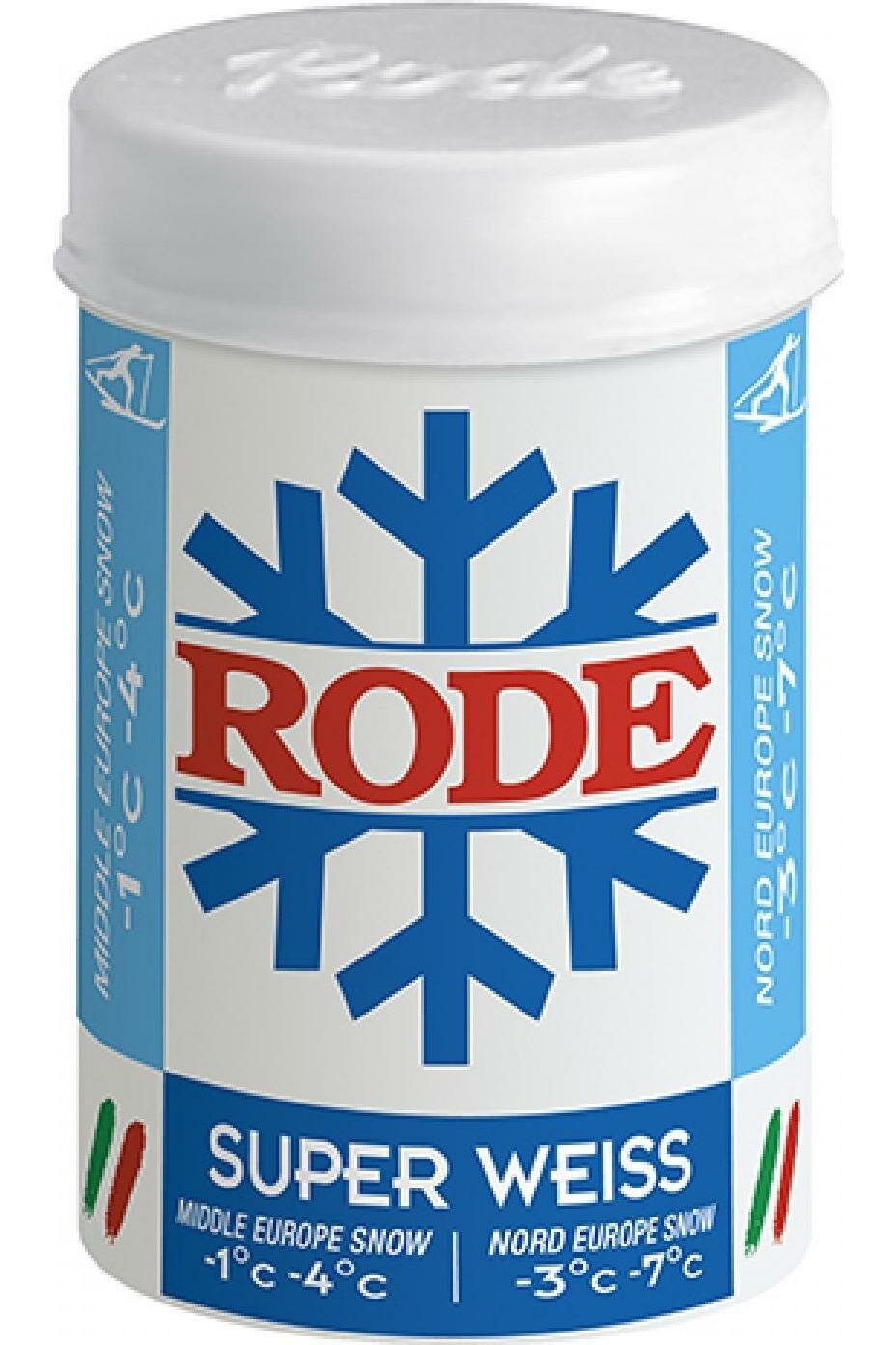 Безфтористая мазь держания твердая RODE Stick Super Weiss -1C°.-4C°/-3C°. -7C° Blue