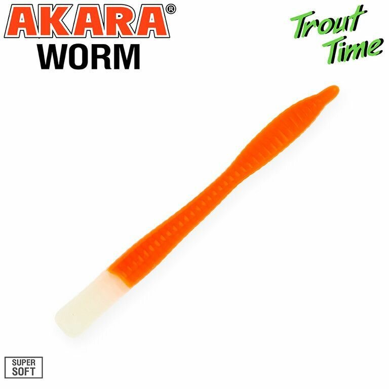Силиконовая приманка Akara Trout time WORM 3 Cheese 471 (10шт.)