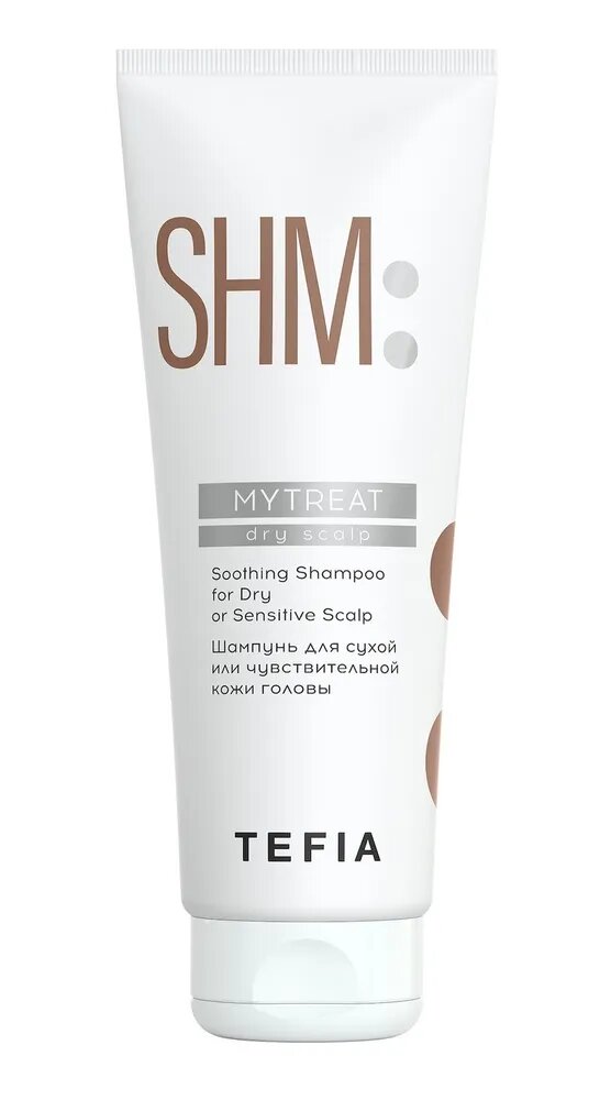 TEFIA Шампунь для сухой или чувствительной кожи головы с зеленым чаем 250мл