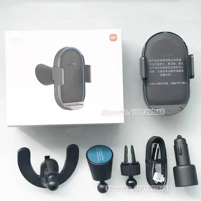 Автомобильное беспроводное зарядное устройство Xiaomi 50 Вт Pro MI 50 Вт, интеллектуальный инфракрасный датчик, быстрая зарядка, двойное охлаждение, автомобильный держатель для телефона для Mi 12