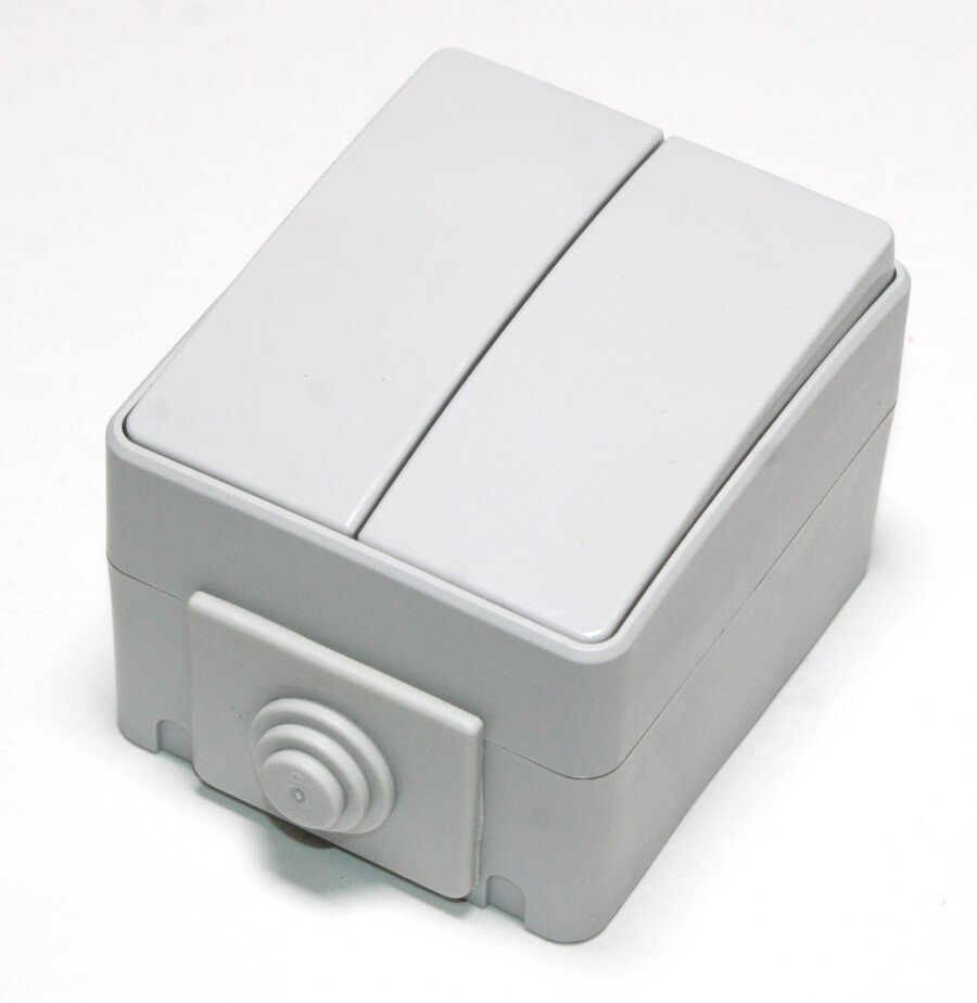 Радиовыключатель HiTE PRO IP65-2 влагозащищенный, 60х80х90мм, HiTE PRO, Дальность действия до 250м, батарейка CR2032 (до