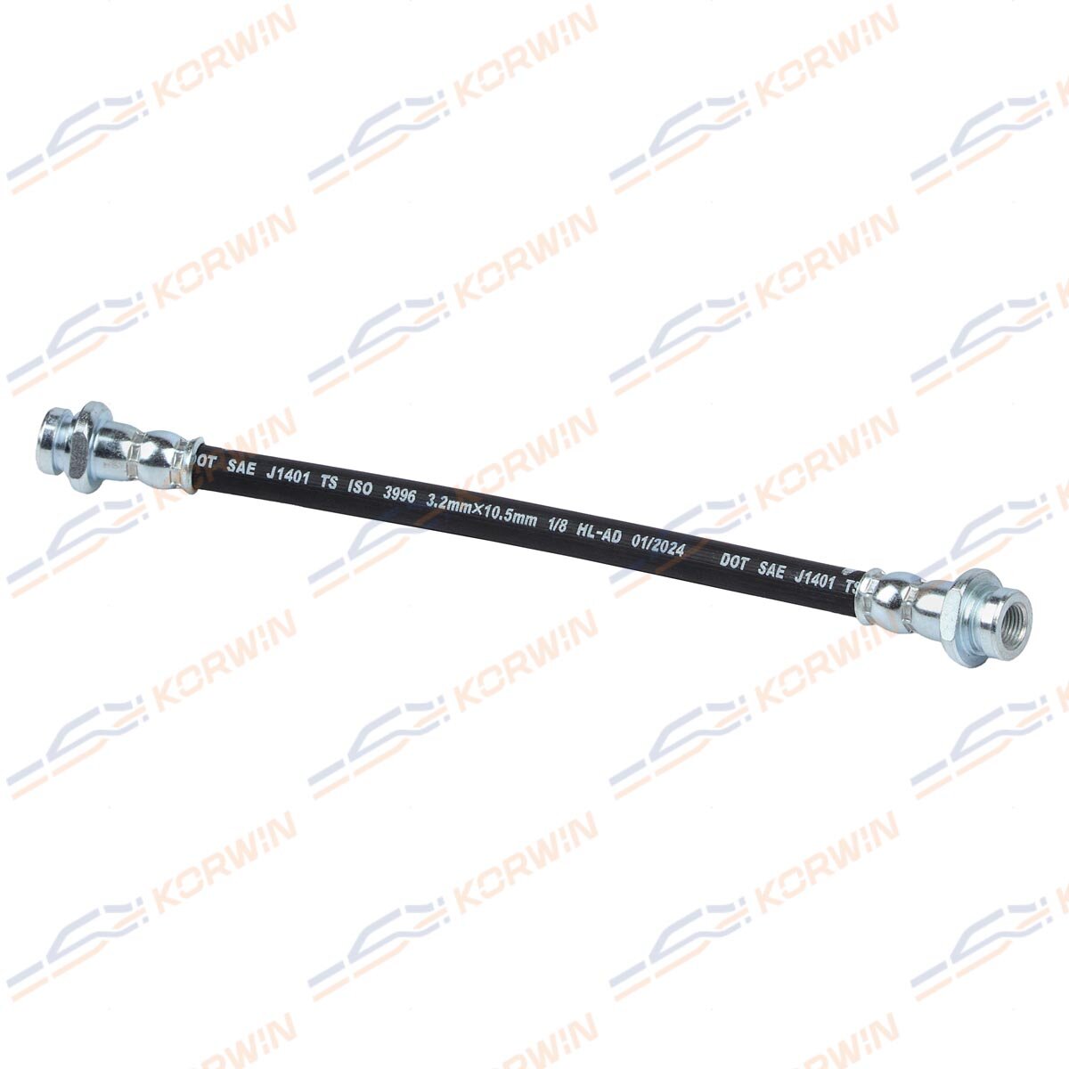 Тормозной шланг KORWIN, KWDG1287, для Chevrolet/Daewoo, 450мм
