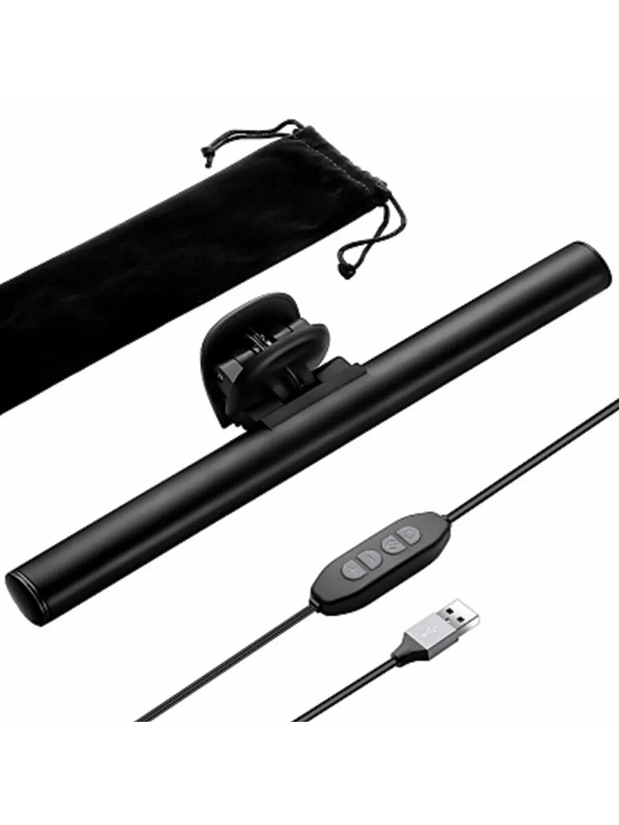 Бестеневая лампа трансвит Гефест-мини, светодиодная 5 Вт, крепление прищепка, 4 режима цветовой температуры, USB, черный