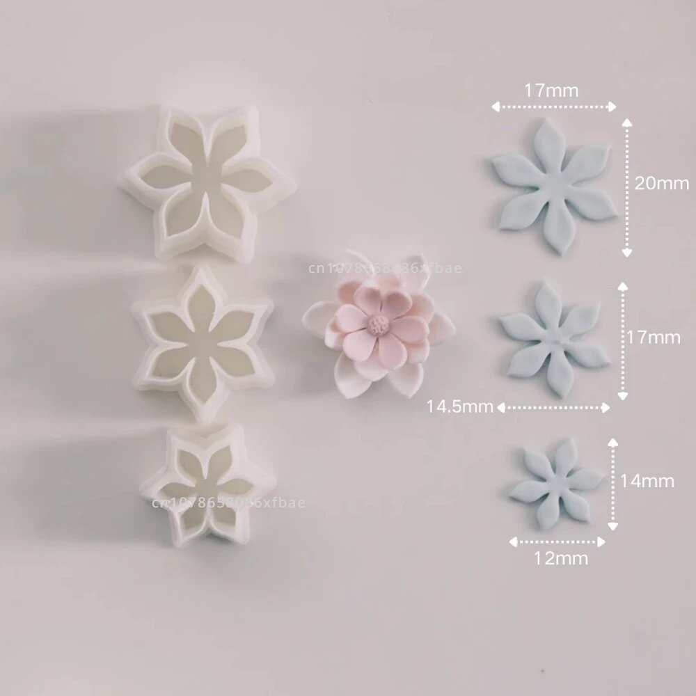 Формы для лепестков гвоздик и гортензий из ПЛА Белый, E-L