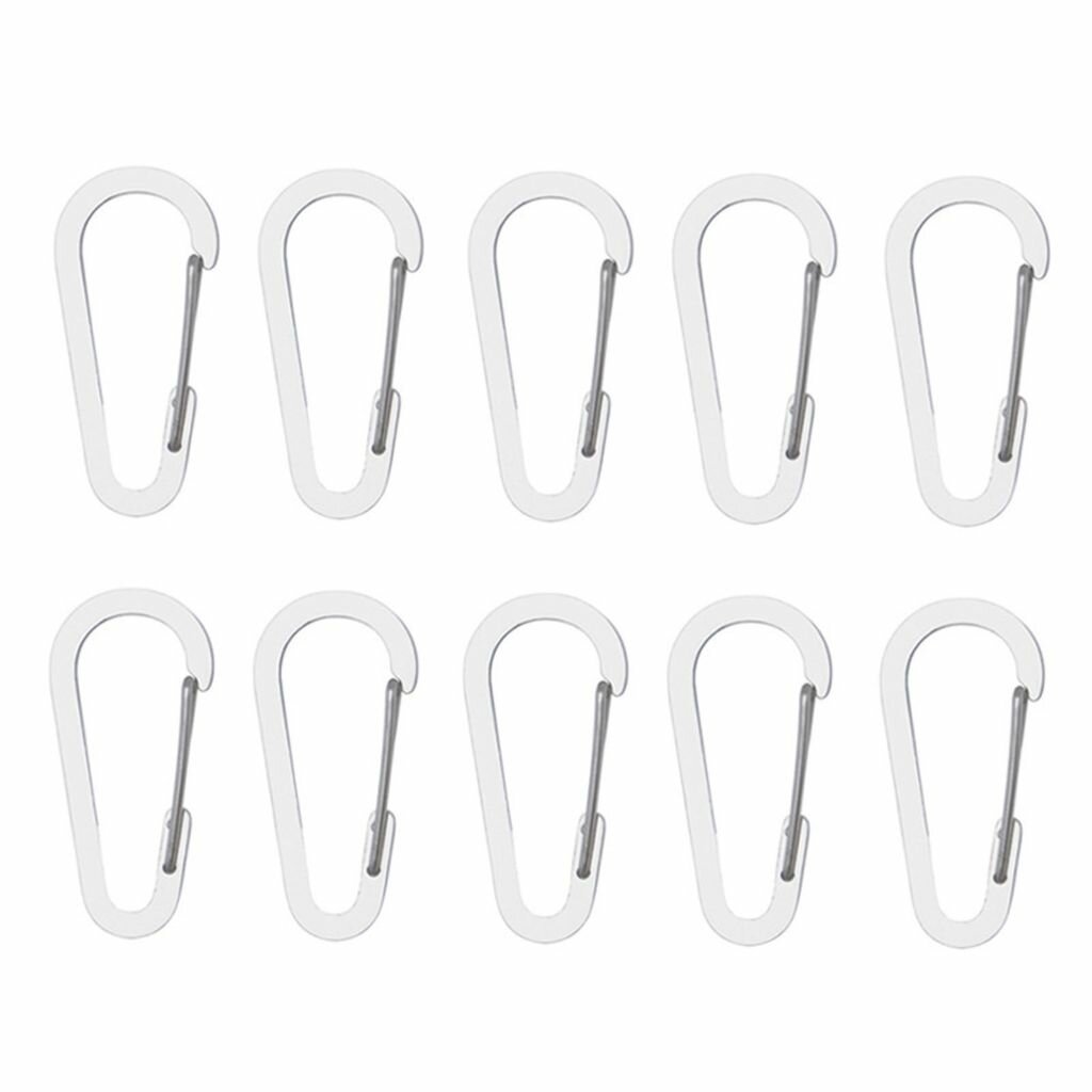Карабин, 10 шт. Пружинный крючок-защелка для кемпинга, походных поводков, шлейки