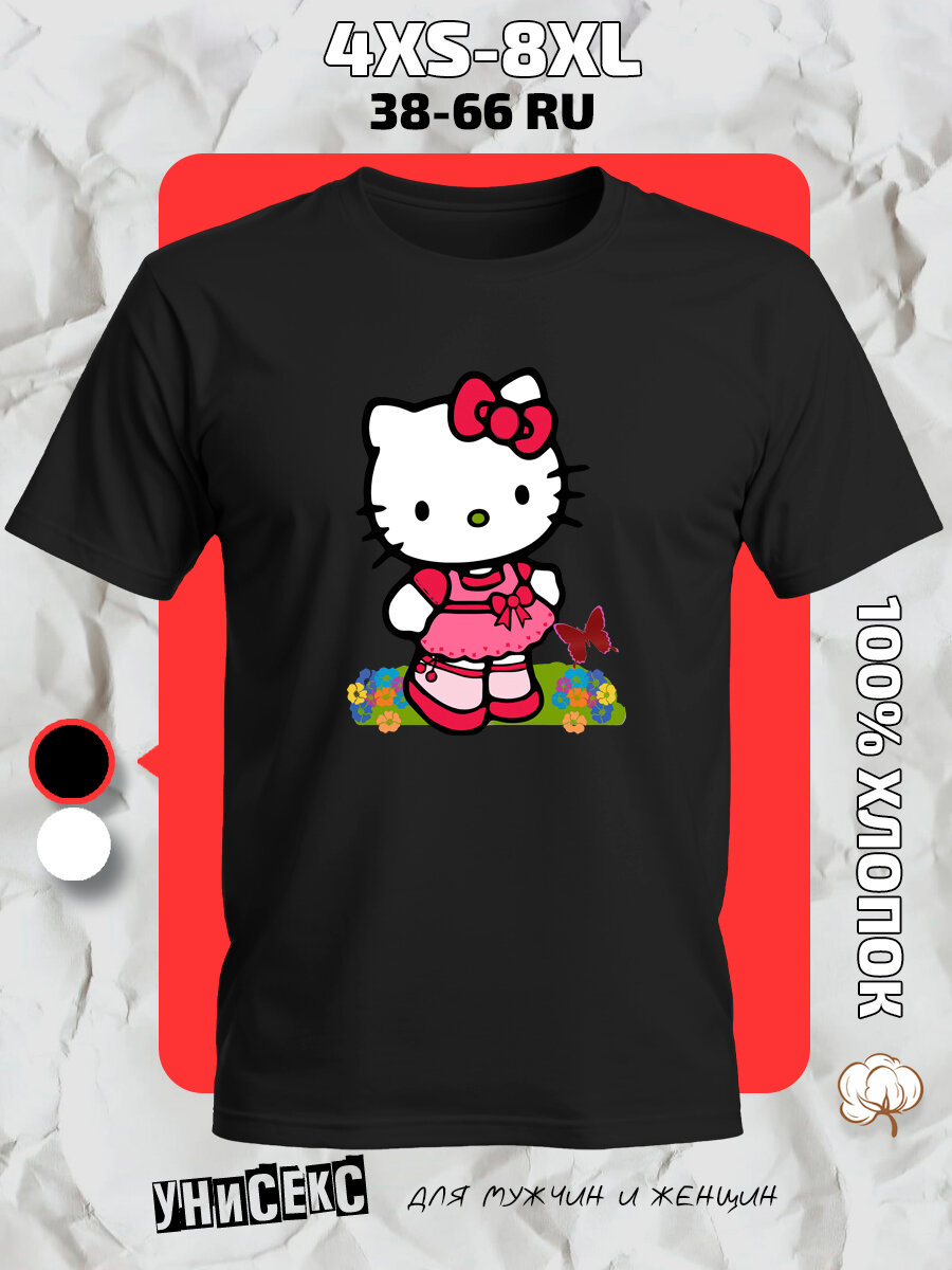 Футболка с принтом Hello Kitty