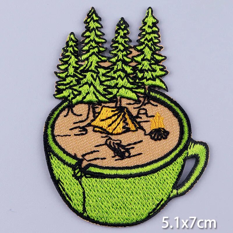 Нашивка с горными волнами Pulaqi PE5902CT