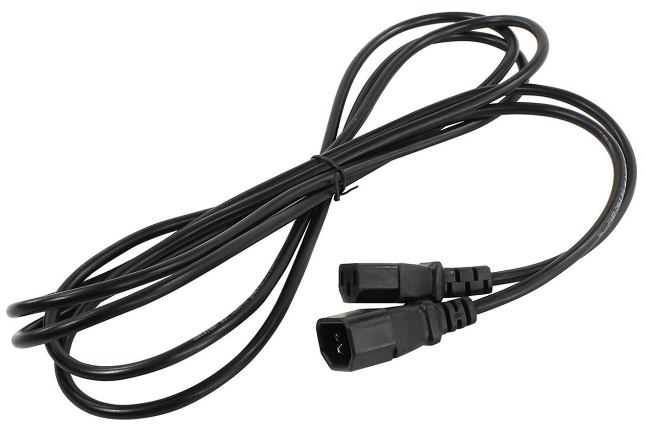 Кабель Telecom IEC C14 - IEC C13 (TP020), длина 3 м, черный