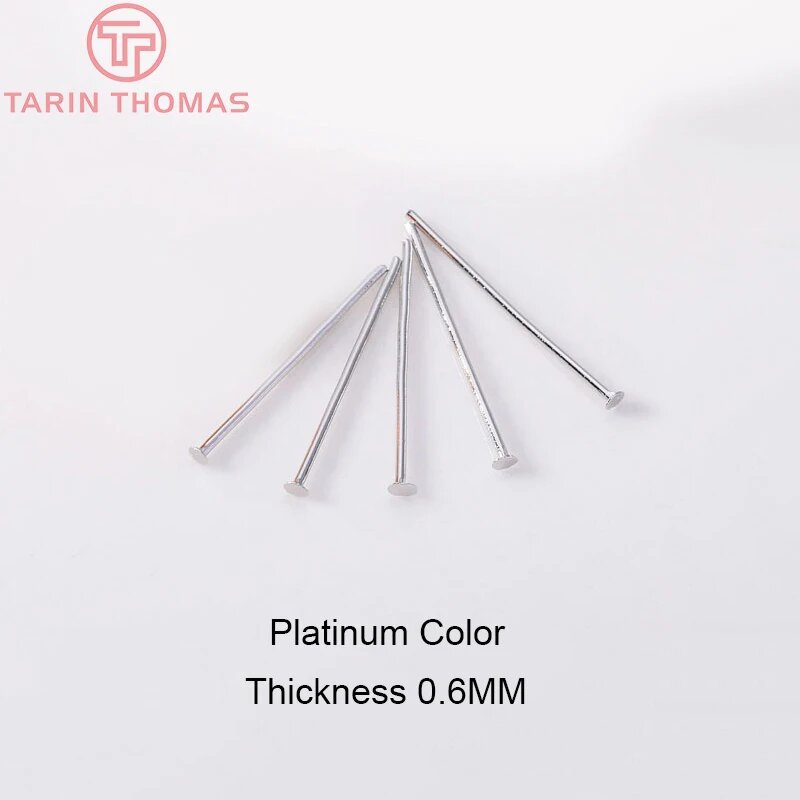 Фурнитура для бижутерии TARIN THOMAS, латунь, золотого цвета, 20 шт. 25MM, Platinum Color-0.6MM