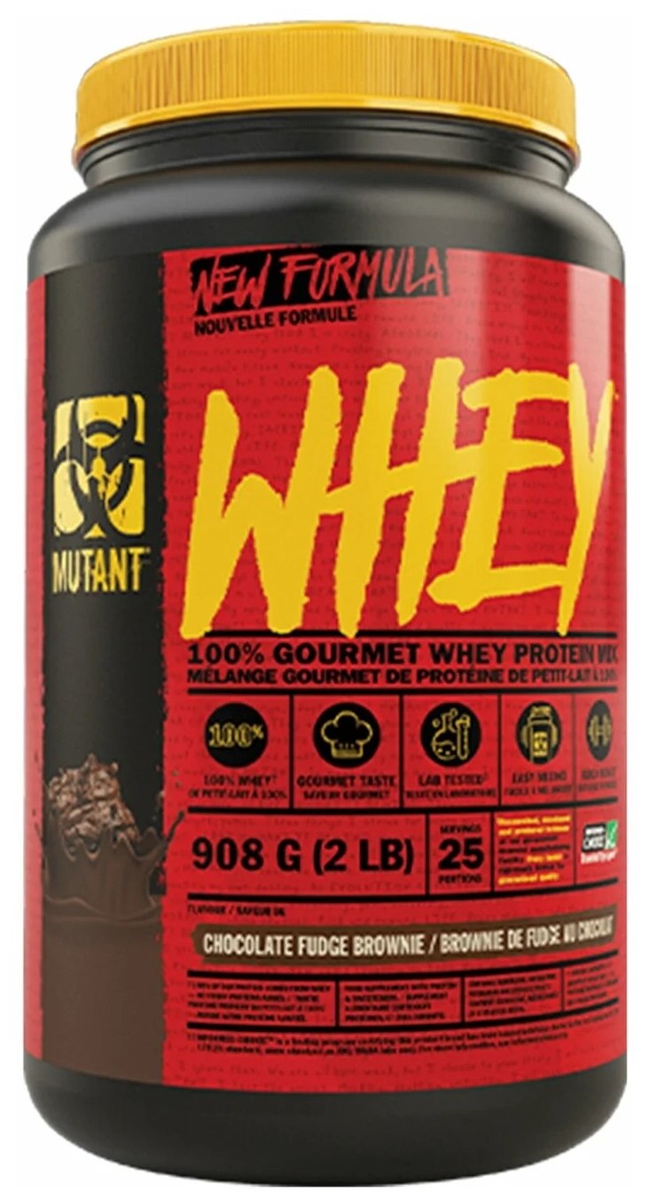 Сывороточный протеин Mutant Whey 900г, со вкусом Шоколадное брауни