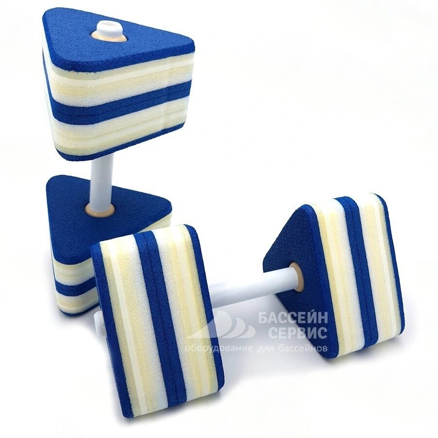 Аквагантели Reexo Asta треугольные, D 160 х 100 мм (изолон), цена - за 1 пара