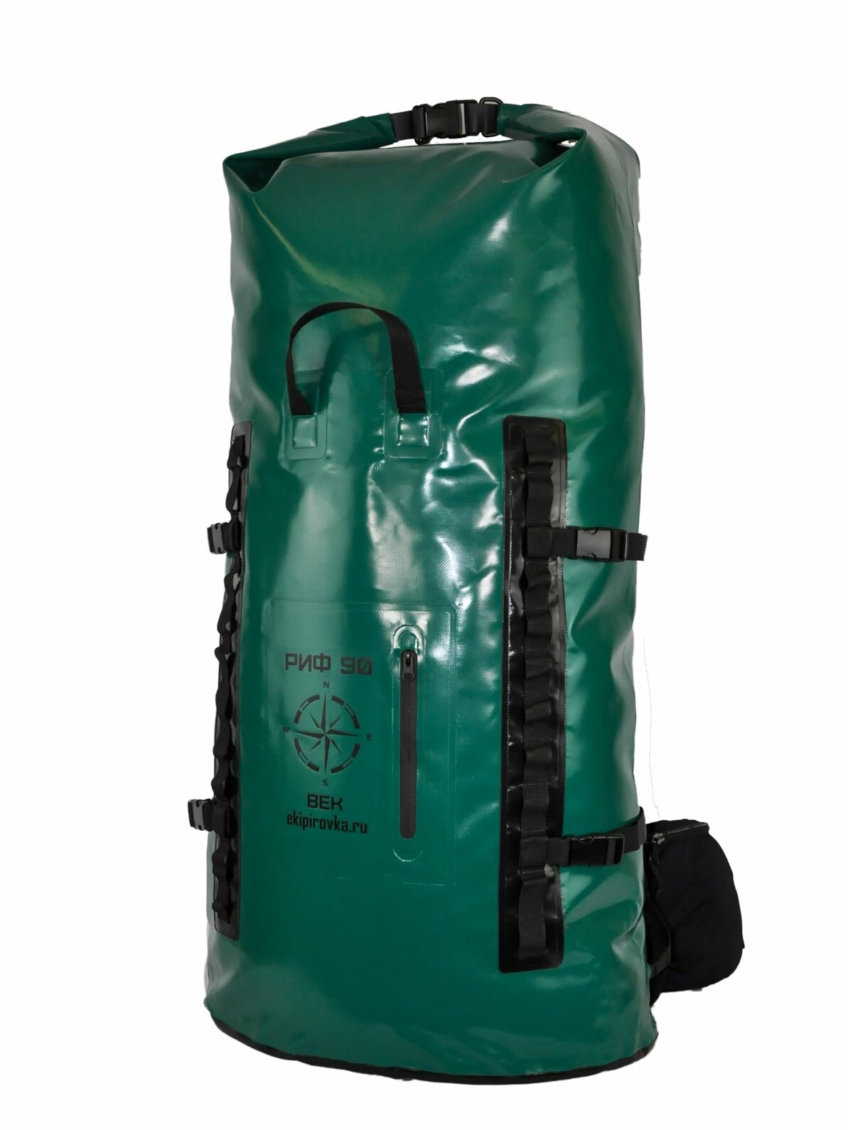 Герморюкзак Век Риф 90 л т. зеленый