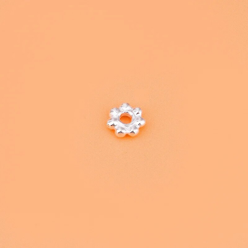 10 шт, тайские серебряные бусины из стерлингового серебра 925 пробы, винтажные бусины Будды, разделитель ручной работы, сделай сам, материал из бисера, браслет, аксессуары