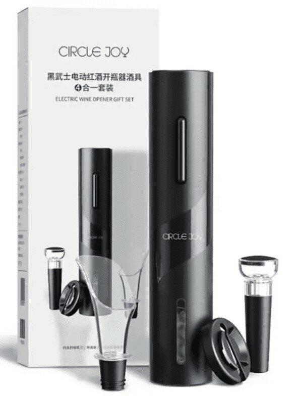 Винный набор Circle Joy 4 in 1 Set in a Gift Box CJ-TZ07 чёрный