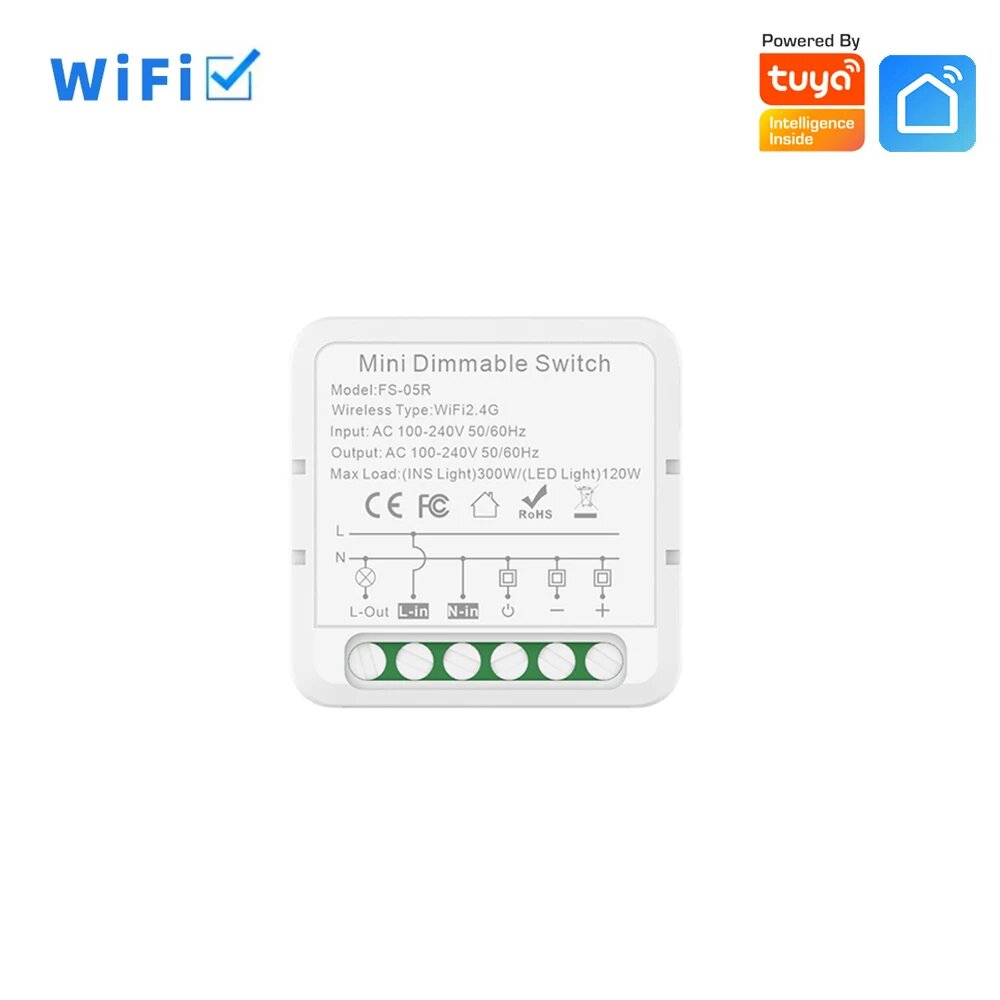 Модули диммера Tuya Smart WiFi/ZigBee, светодиодные фонари, переключатель с регулируемой WiFi 1PC