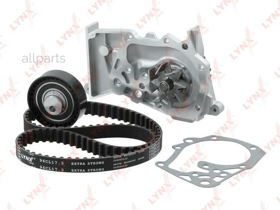 LYNXAUTO PW1344 Комплект ремня ГРМ с водяным насосом (усиленный ремень) LADA Largus