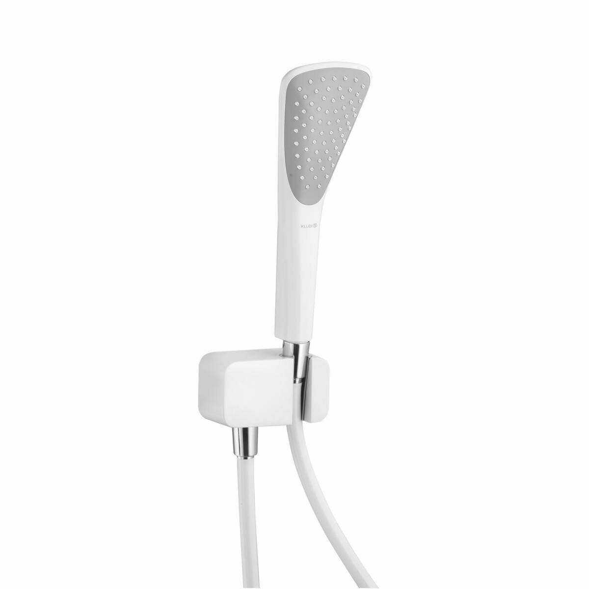Душевой гарнитур KLUDI FIZZ 6767091-00 (белый/хром, металл/пластик, 125-см)