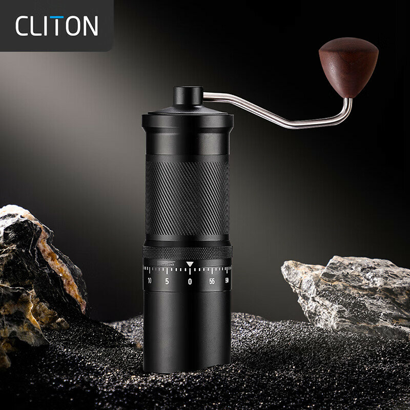 CLITON hand crank coffee bean grinder external adjustment scale coffee bean grinder hand grinder manual coffee machine automatic grinding powder machine
