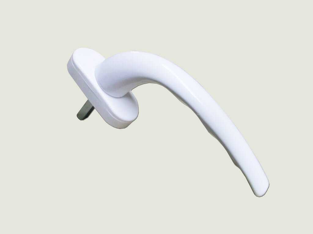 Ручка оконная "Комфорт" белая 2 шт (с винтами)