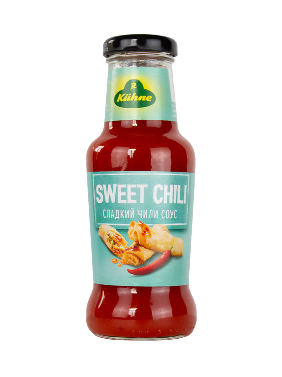 Соус чили Kuhne Sweet chili sauce Сладкий Чили с чесноком, 250 мл