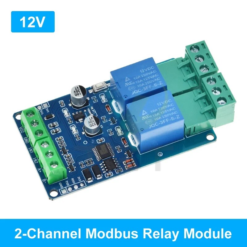 Релейный модуль Modbus-RTU 1/2/4/8 каналов 10A 5 В 12 В 24 В Переключатель Входной выход Оптопара Изоляция RS485 TTL Связь