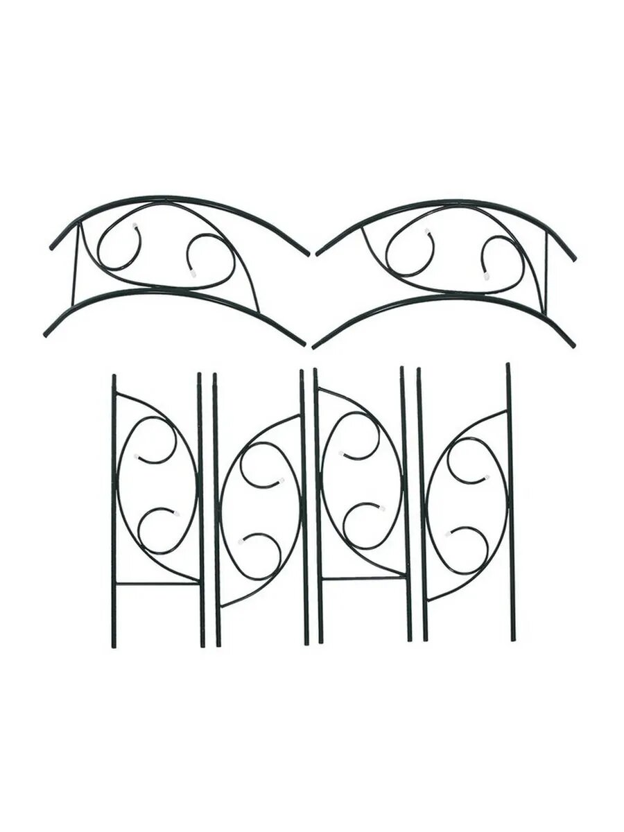 Разборная садовая арка из металла для уюта