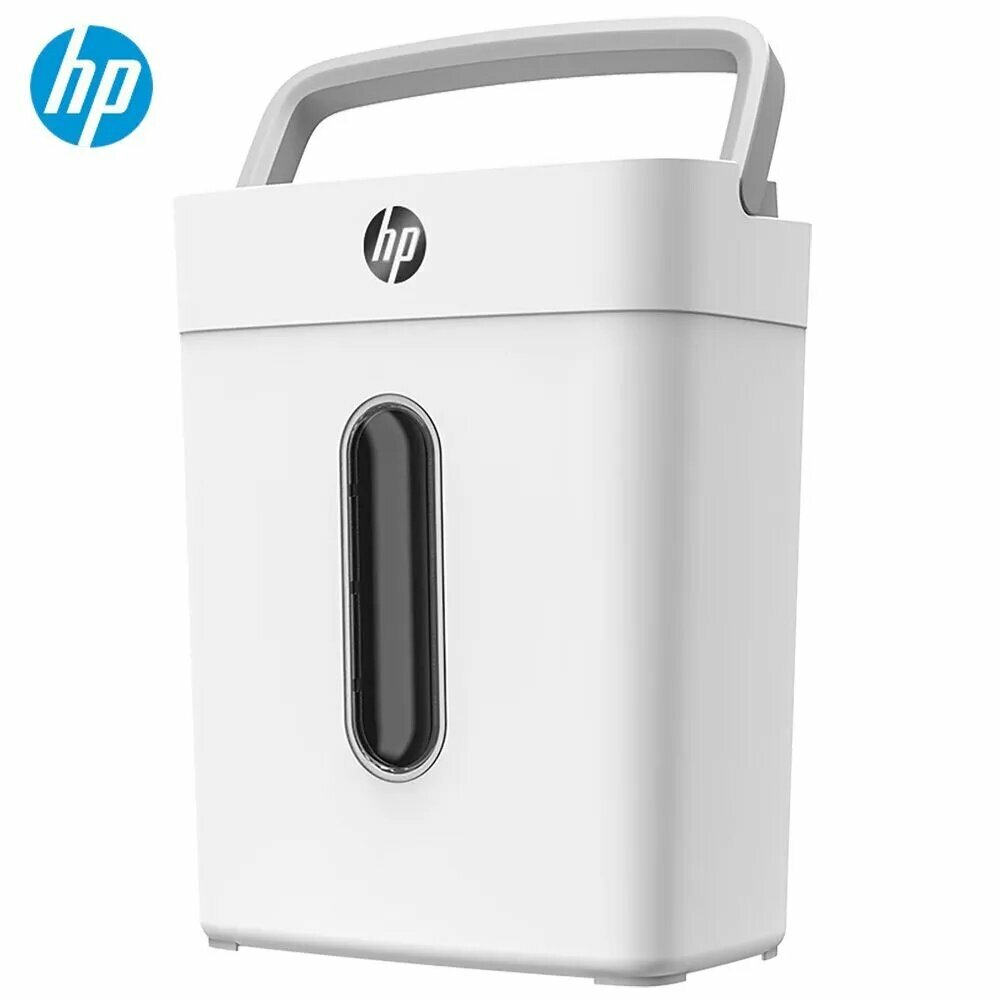 HP Шредер Офисный Фрагментный, секретность 4, 15 л, белый, бежевый