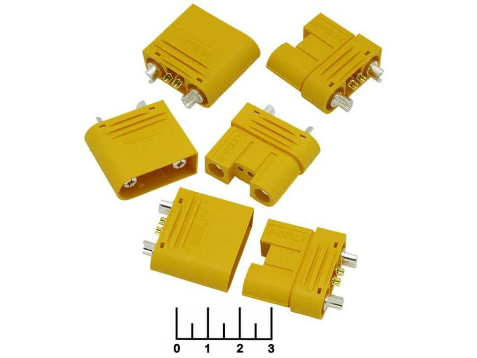 Разъем питания 2pin+2pin XT-120 в комплекте