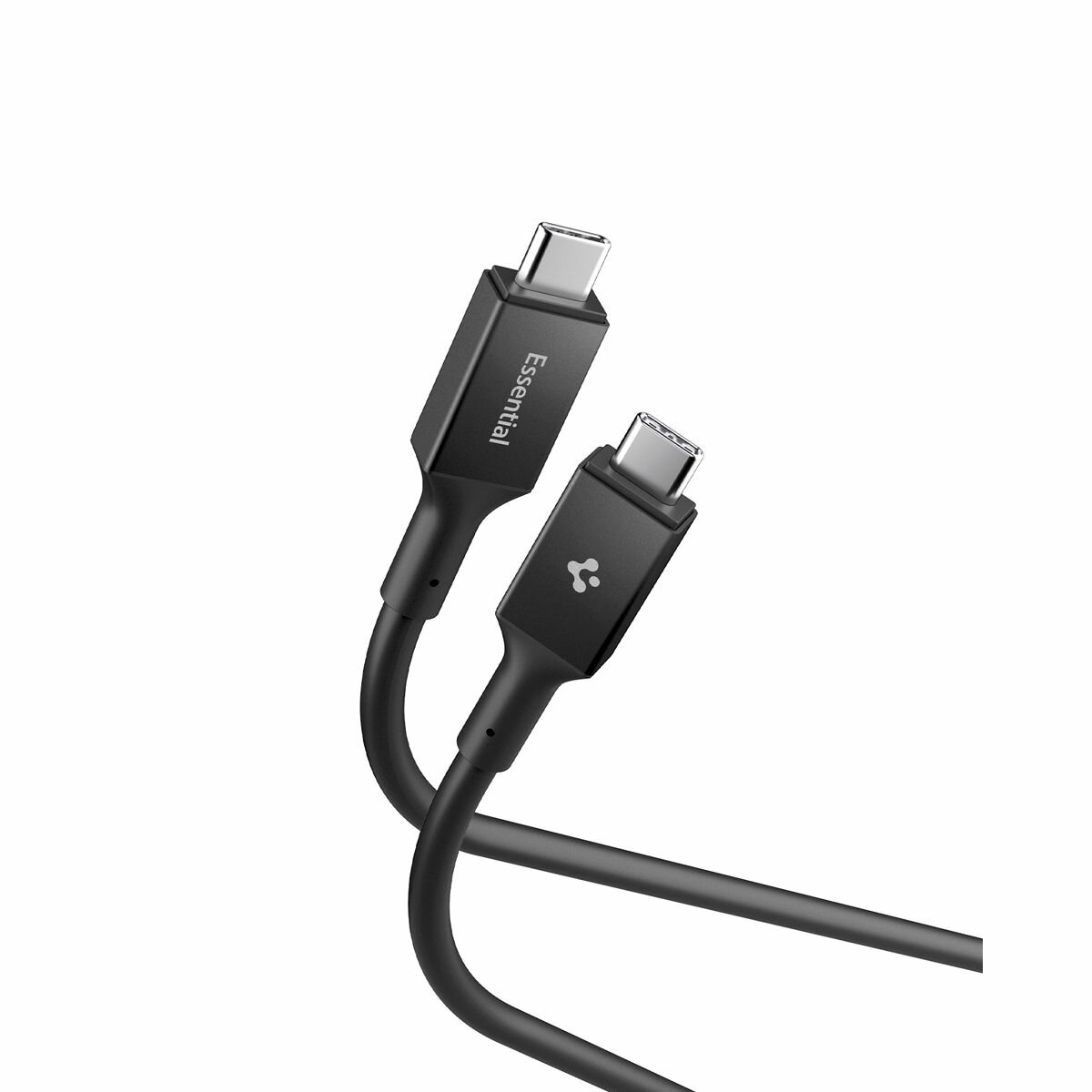 Кабель Spigen (ACA09459) Essential USB-C to USB-C (100W) 1м EB10010CC / Спиген Кабель Черный