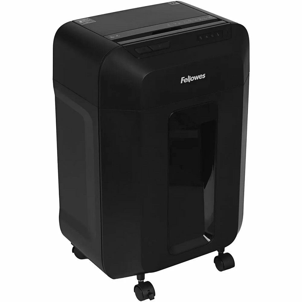 Fellowes Уничтожитель Шредер AutoMax 80M FS - 46215 , минирезка, DIN P - 4, 4х12 мм, автоподача 80 лст, 17 лтр, автореверс, уничт: скобы, скрепки, пл. карты