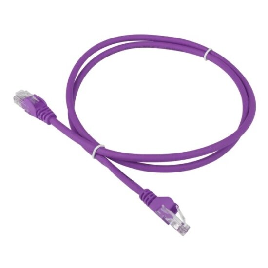 Патч-корд Lanmaster LSZH UTP кат.6, 0.5 м, фиолетовый