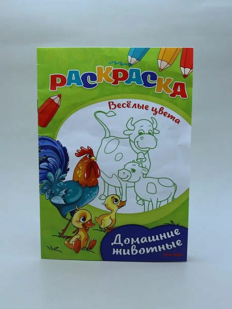 Раскраска Домашние животные, формат А5