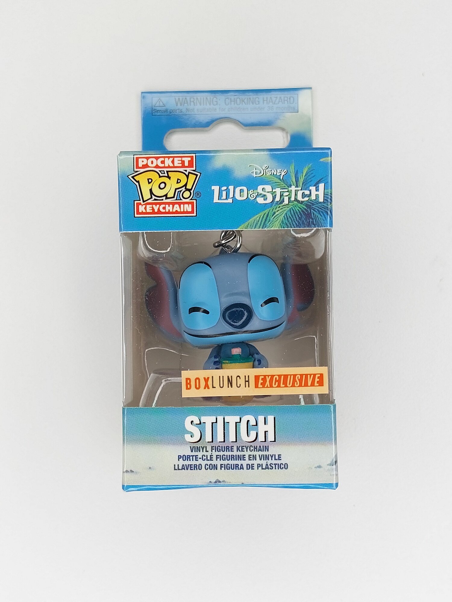 Брелок фигурка Стич c боба чаем Stitch with Boba Tea из мультфильма Лило и Стич