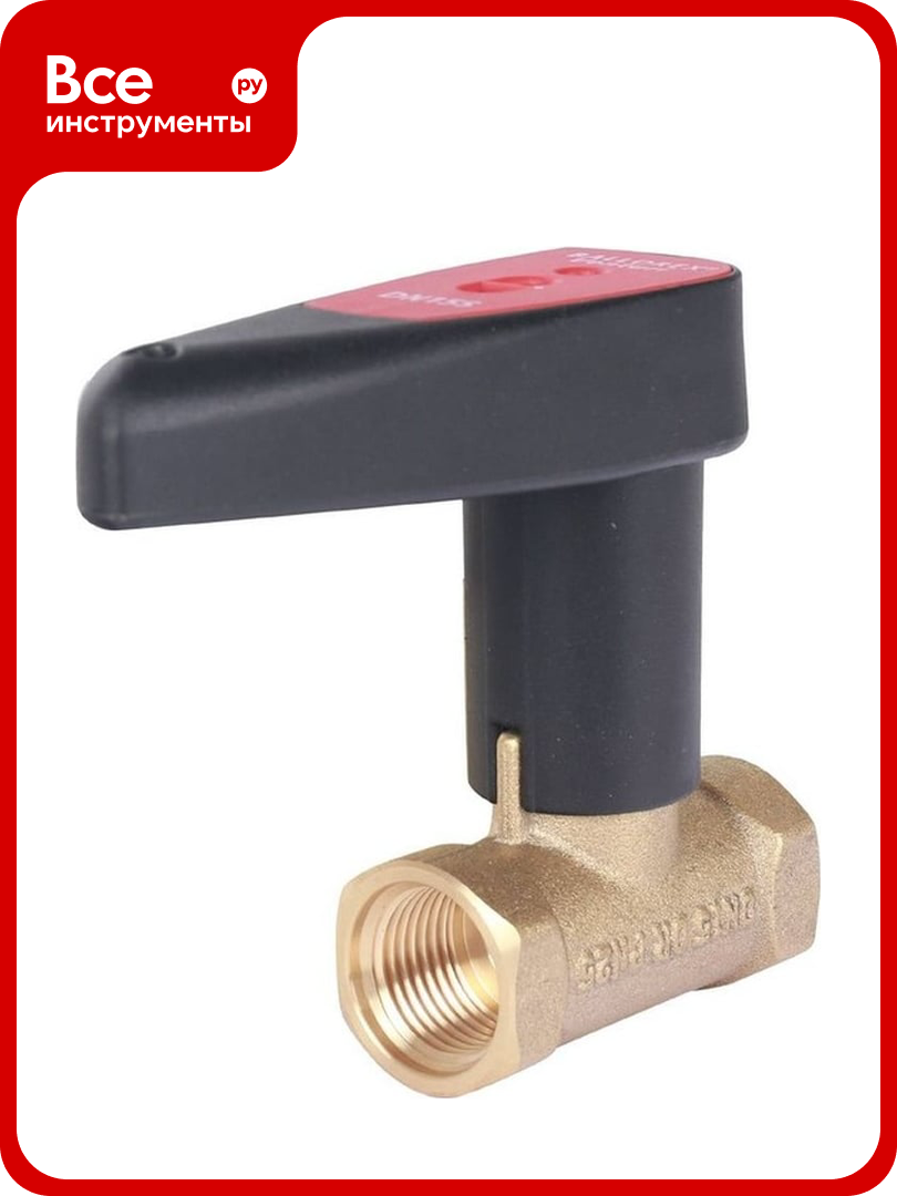 Балансировочный ручной клапан броен venturi drv стандартной пропускной способности резьбовой dn 15 pn 25 kvs=2,11 м3/ч