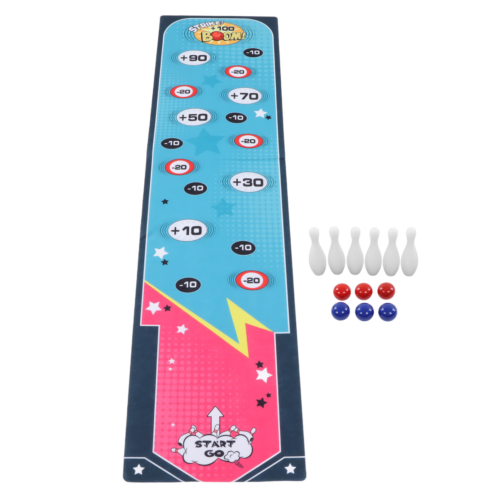 Игровой набор для боулинга с мячом и игровой ковриком для детей, обучающий и снимающий стресс, портативный