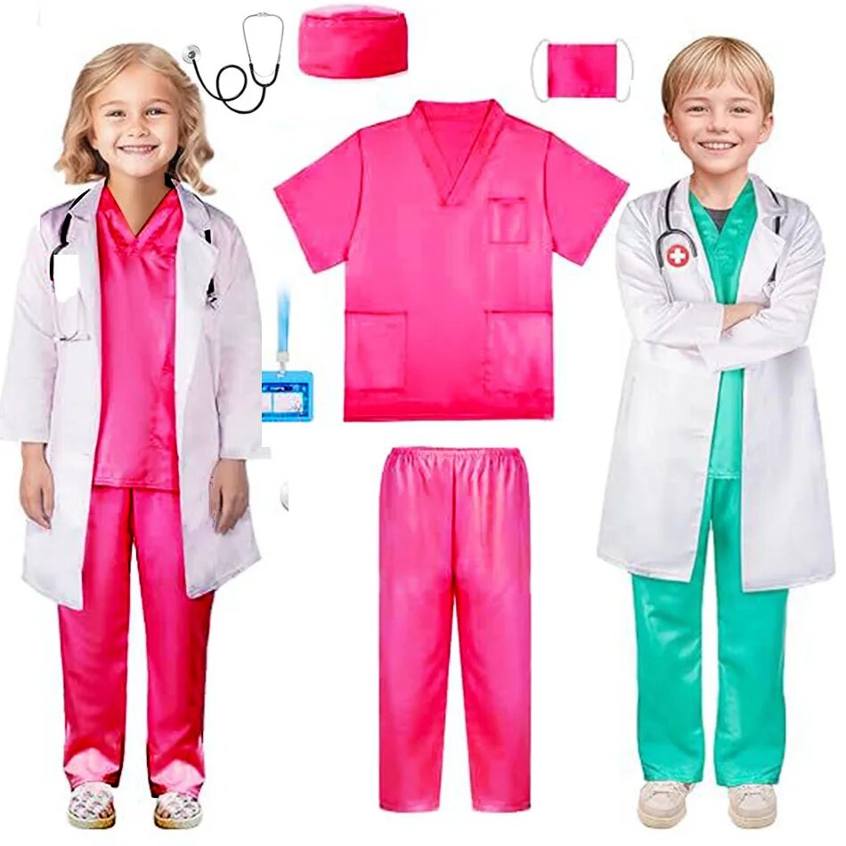 Детский доктор костюм белый — фото 1