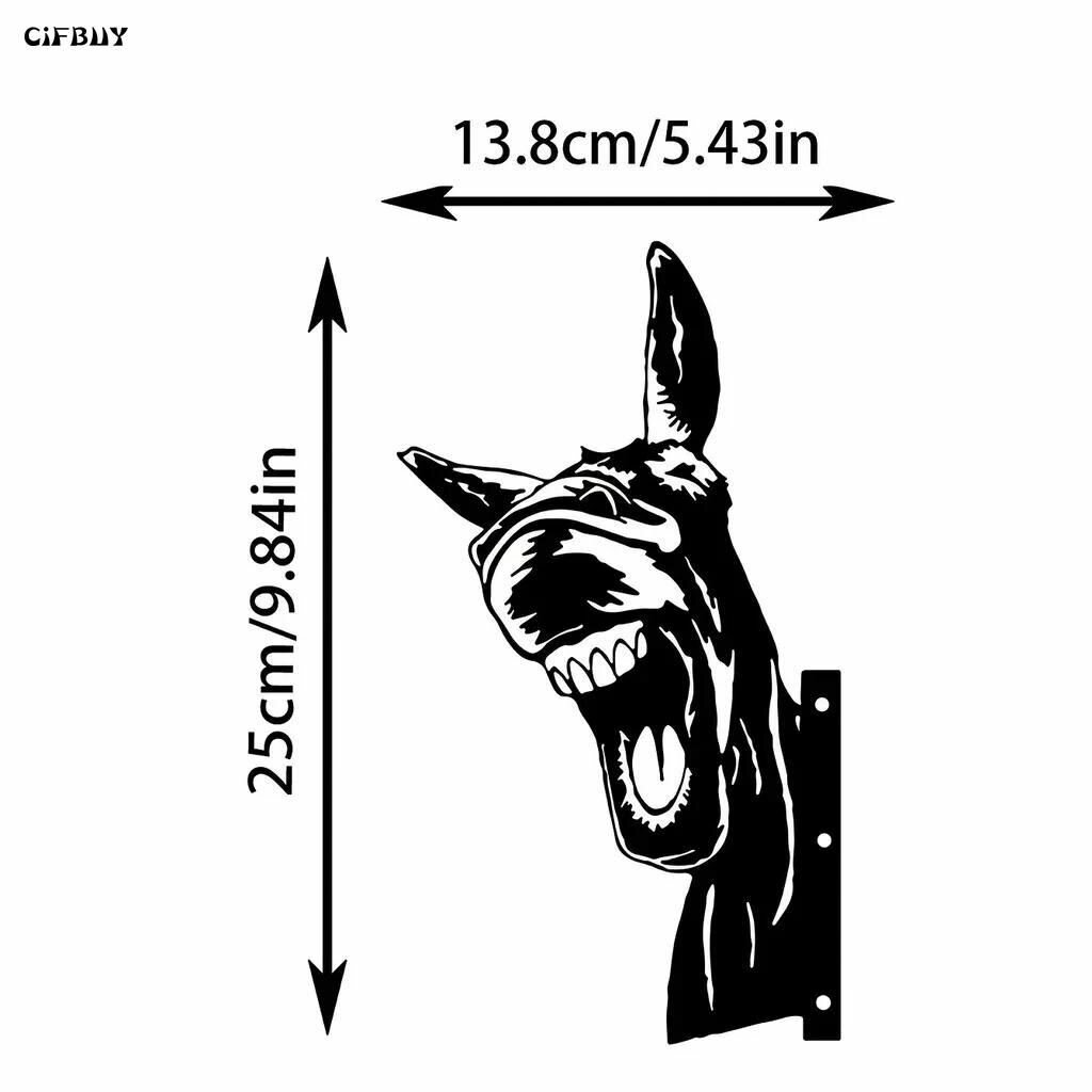 Металлический силуэт осла для сада и интерьера