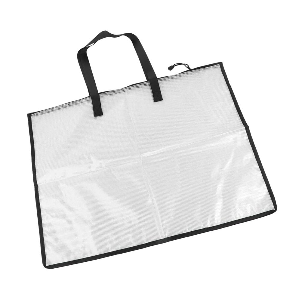 Вместительные Органайзеры для художественных принадлежностей Белая сумка-портфель из ПВХ с надежными молниями для Альбомов для рисования и Холстов Прочная ручка для переноски