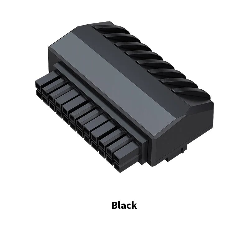 Кабель Питания Teucer ATX 24-контактный, 90 Градусов, Для Материнской Платы, Адаптер 5В/3-контактный С Угловым Разъемом