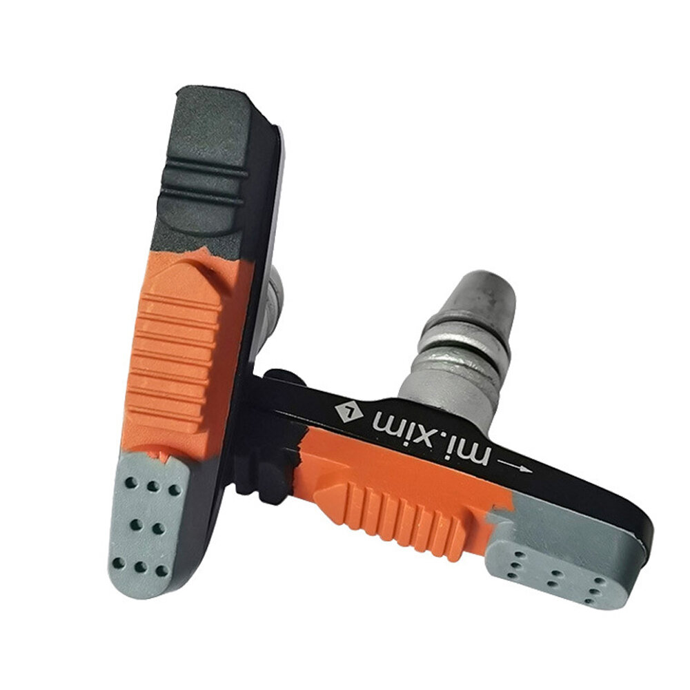 Mi.xim 1 пара тормозных колодок для велосипеда V-Brake с шестигранным гаекой и прокладками 55mm для горного велосипеда дорожного велосипеда складного велосипеда черный красный синий золотой серебристый фиолетовый алюминиевый сплав резина